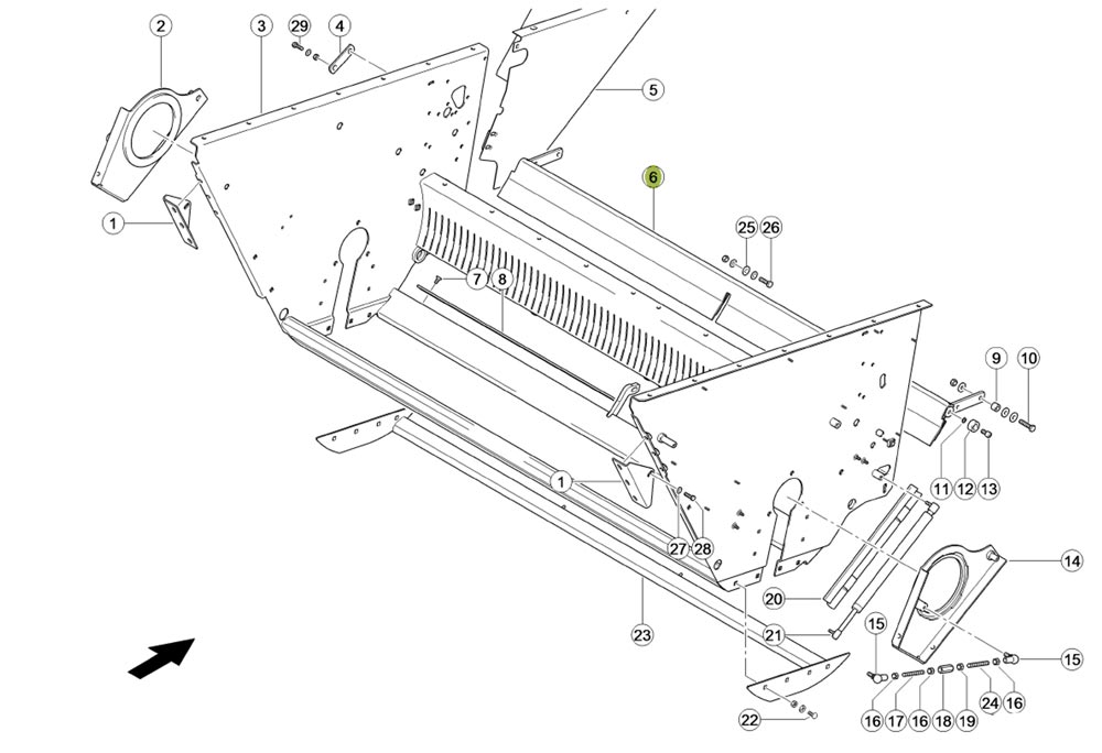 7849633 Cover plate fits Claas Lexion