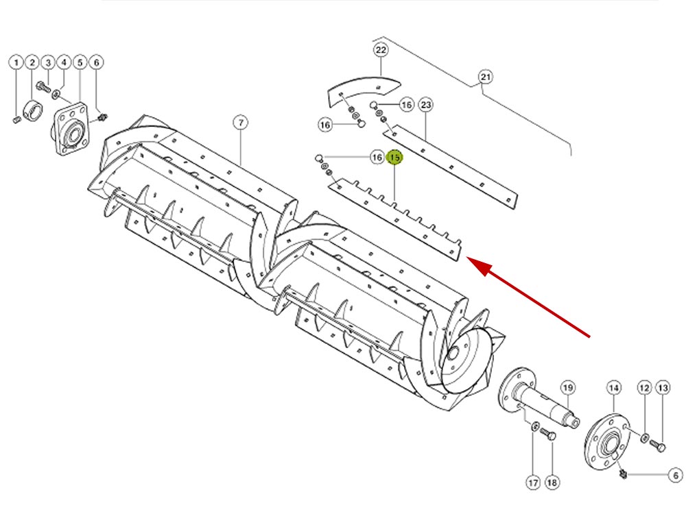 7776280 Toothed bar (12 pcs set) fits Claas Lexion